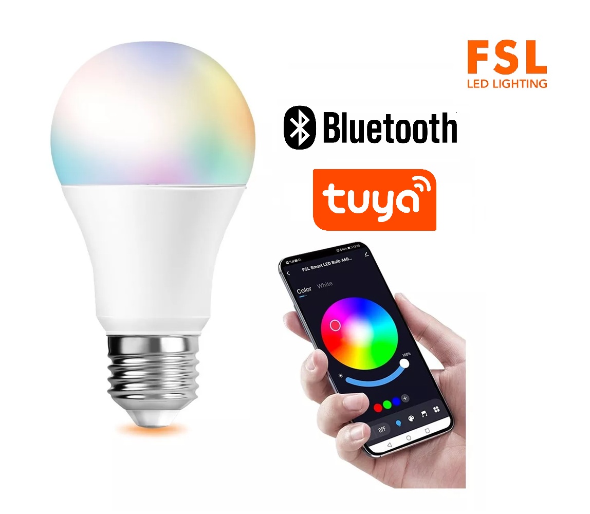 Ampolleta Smart LED E27 9w RGBW Bluetooth FSL – POWER LED CHILE