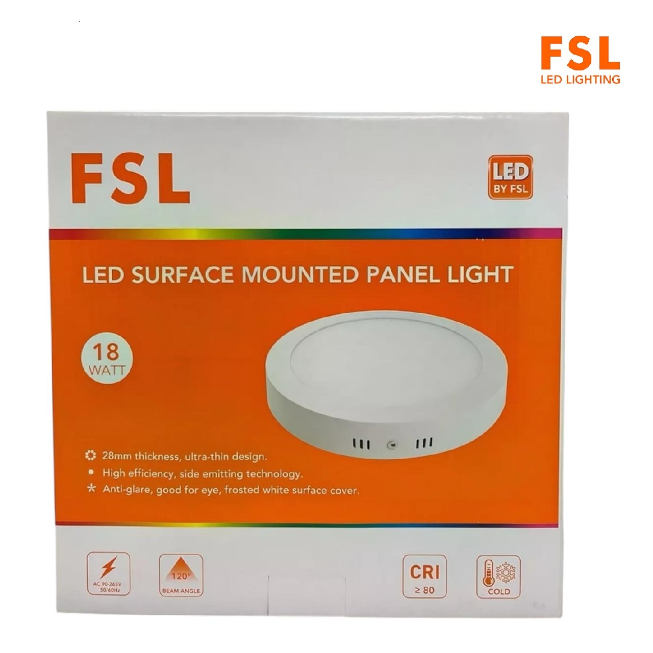 Panel Sobrepuesto Redondo 18w 90-265V 3000-6500K FSL – POWER LED CHILE