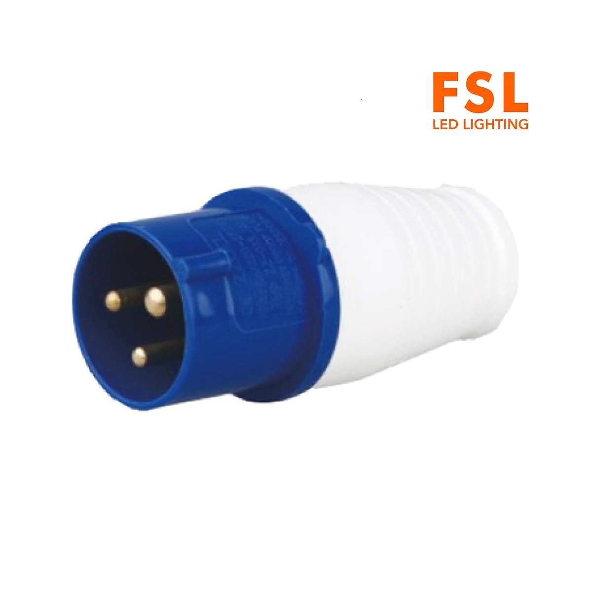 Enchufe Industrial Macho Volante 2p+t 32a IP44 220v FSL – POWER LED CHILE Enchufe Industrial Macho Volante 2p+t 32a IP44 220v FSL – POWER LED CHILE
